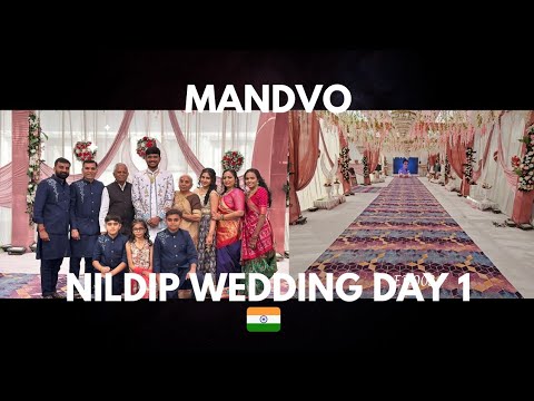 शादी के मज़े इंडिया में | Nildip & Pooja Wedding Day 1 | Mandvo, Haldi ...