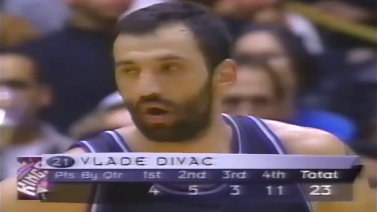 Vlade Divac Kings 23pts 10rebs 7asts vs Lakers (1999) - YouTube