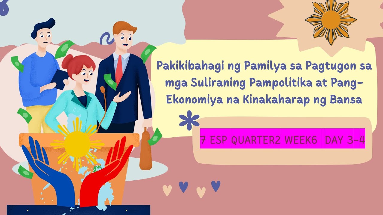 7 ESP QUARTER 2 WEEK6 DAY 3-4 Pakikibahagi ng Pamilya sa Pagtugon ...