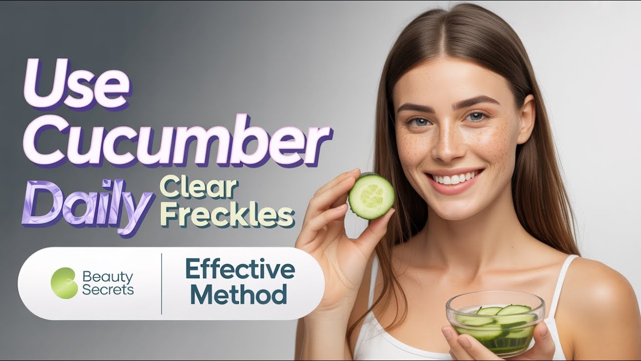 DIY Cucumber Face Masks for Freckles and Pigmentation - YouTube