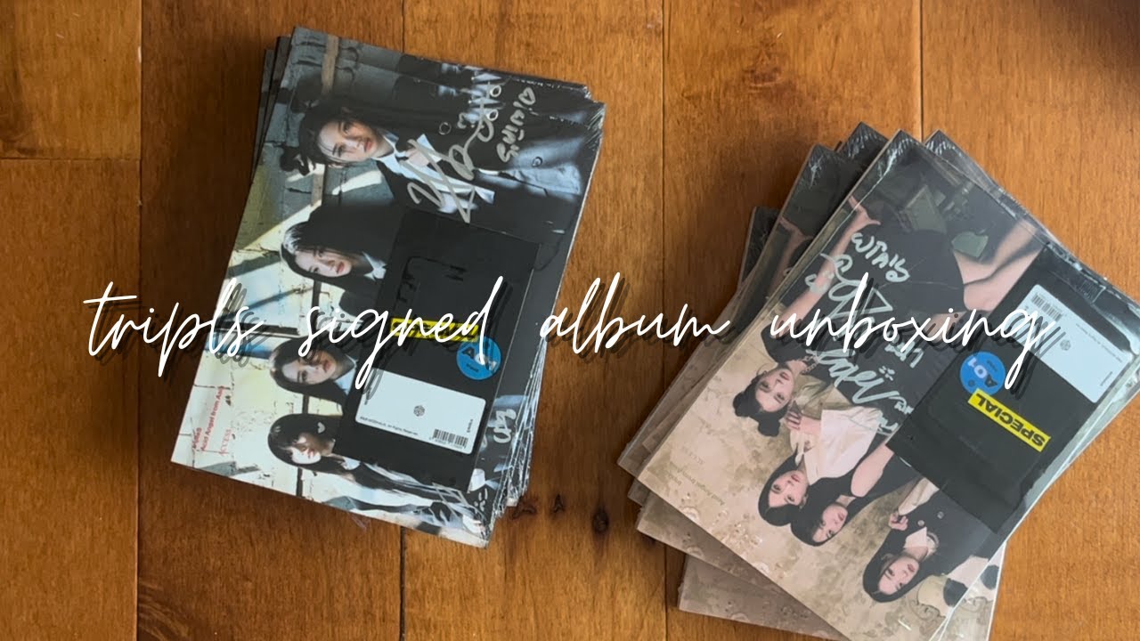 unboxing 11 signed triples acid angel from asia access albums - YouTube