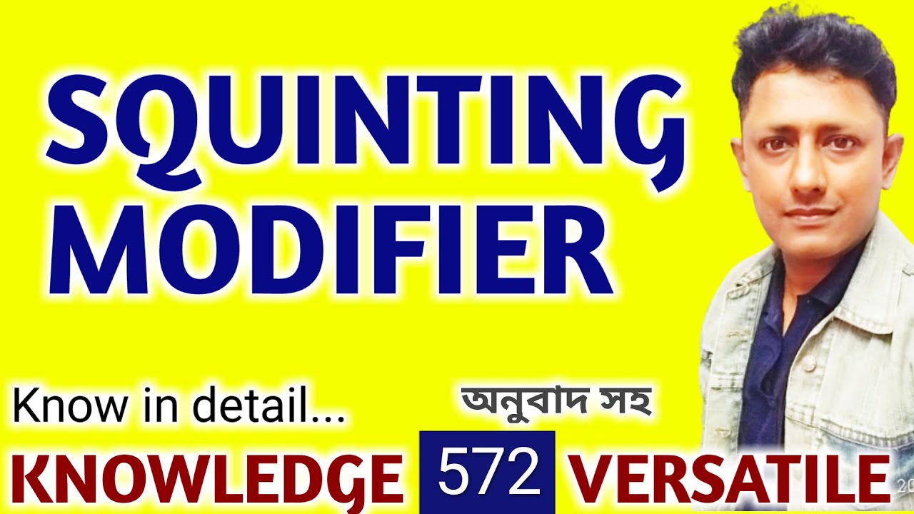 SQUINTING MODIFIER - YouTube