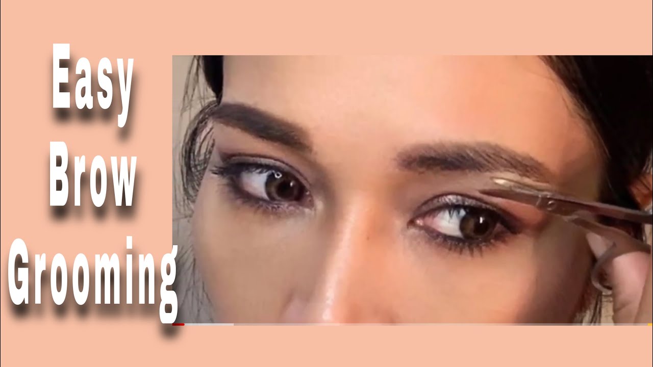 Easy Brow Grooming Tutorial Paano Mag- Ahit ng Kilay - YouTube