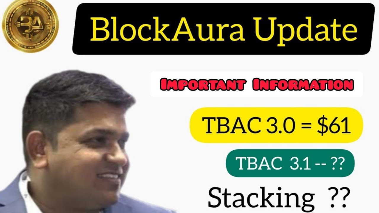 BlockAura Update 💥 3.0 price 61$ | Stacking TBAC50% - MATIC50% | 3.1 ...