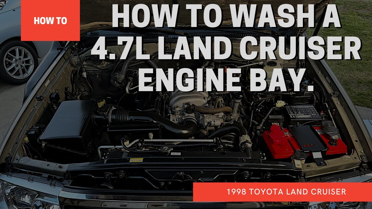 How to Wash a 4.7L Land Cruiser Engine Bay. 4K - YouTube
