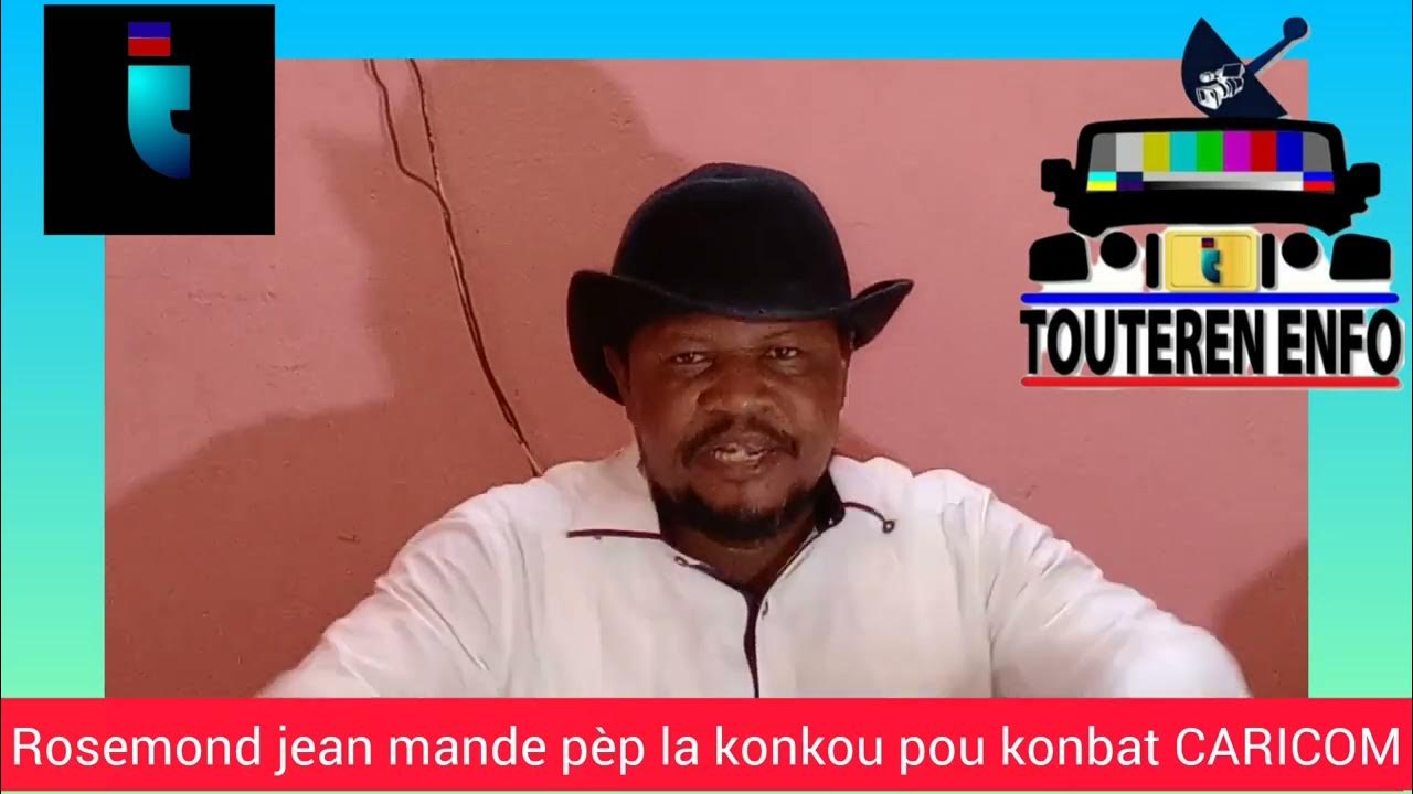 Rosemond Jean mande pèp la leve kanpe pou anpeche CARICOM enstala konsèy 7 manm lan - YouTube