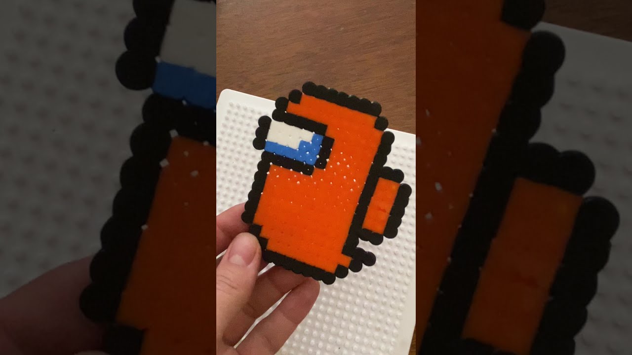 orange among us | Pyssla asmr - YouTube