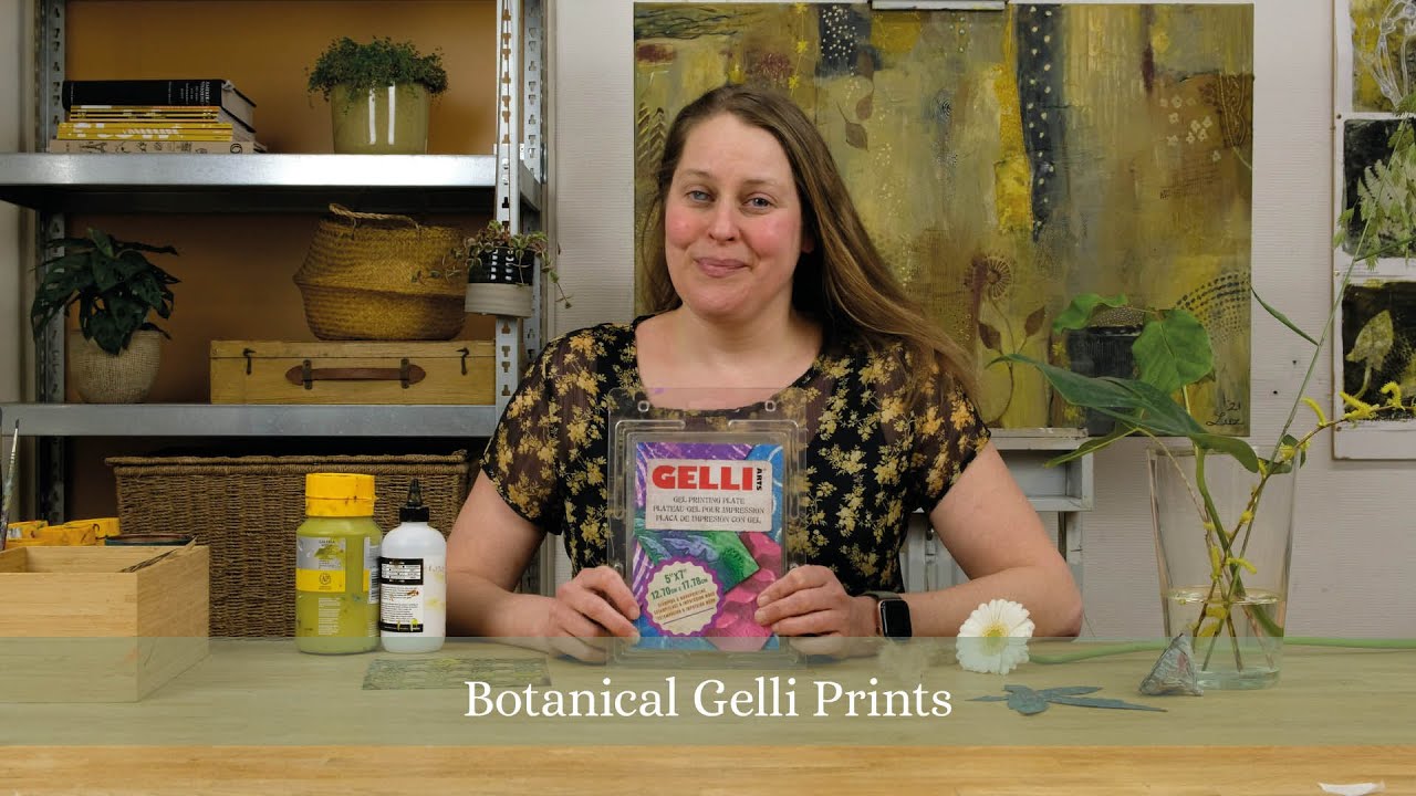 🎨 Gelli Printing CLASS | 'Botanical Gelli Prints' 🌿🍀☘️ | Product Video ...