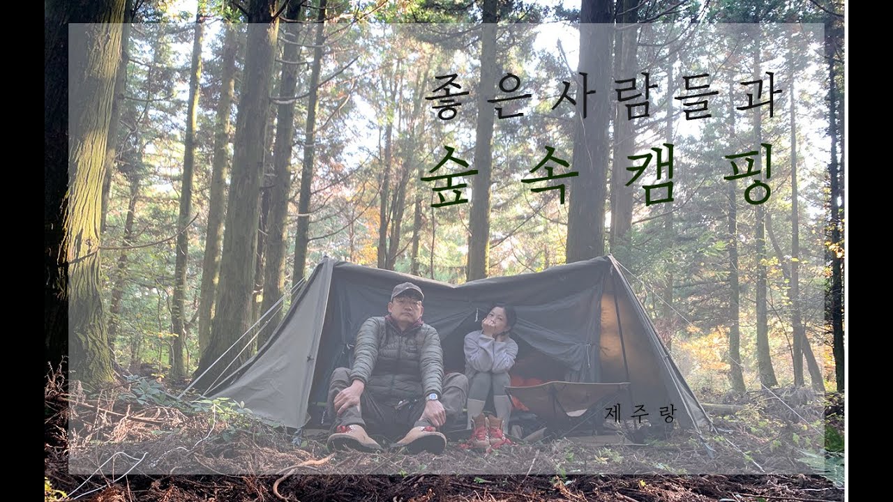 좋은 사람들과 숲속캠핑 제주캠핑 노지캠핑 노지캠 헬리녹스 필드오피스 선셋체어 스노우피크 제로그램타프