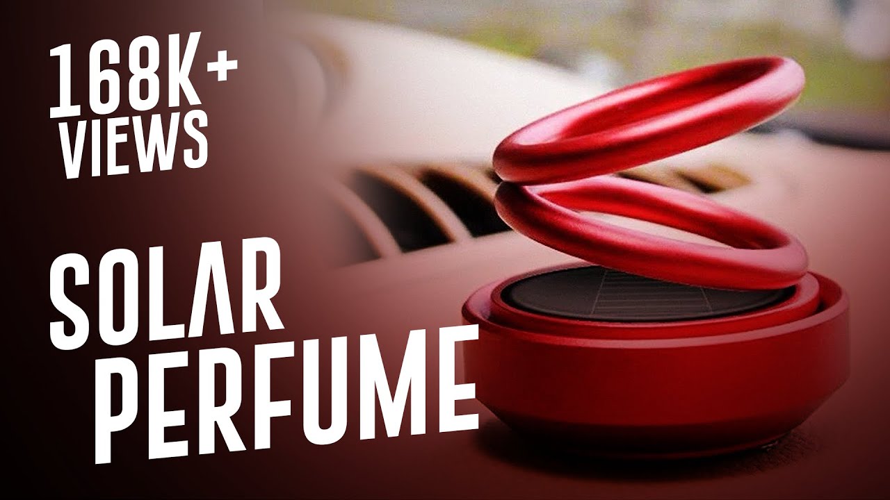 SOLAR ROTATING CAR PERFUME | MAGIC ROTATING COIL | BOLD FRAGRANCE - YouTube