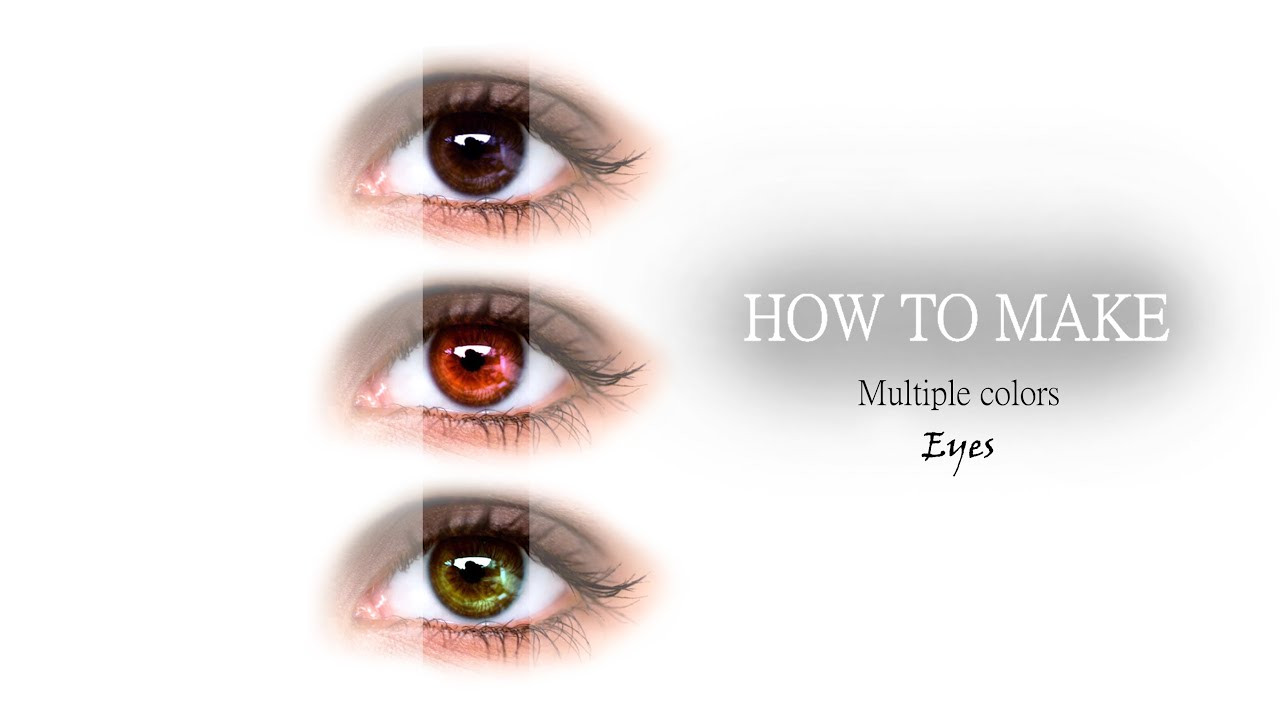 How to make multiple color eyes.മൾട്ടിപ്പിൾ കളർ eyes എങ്ങനെ ക്രിയേറ്റ് ...