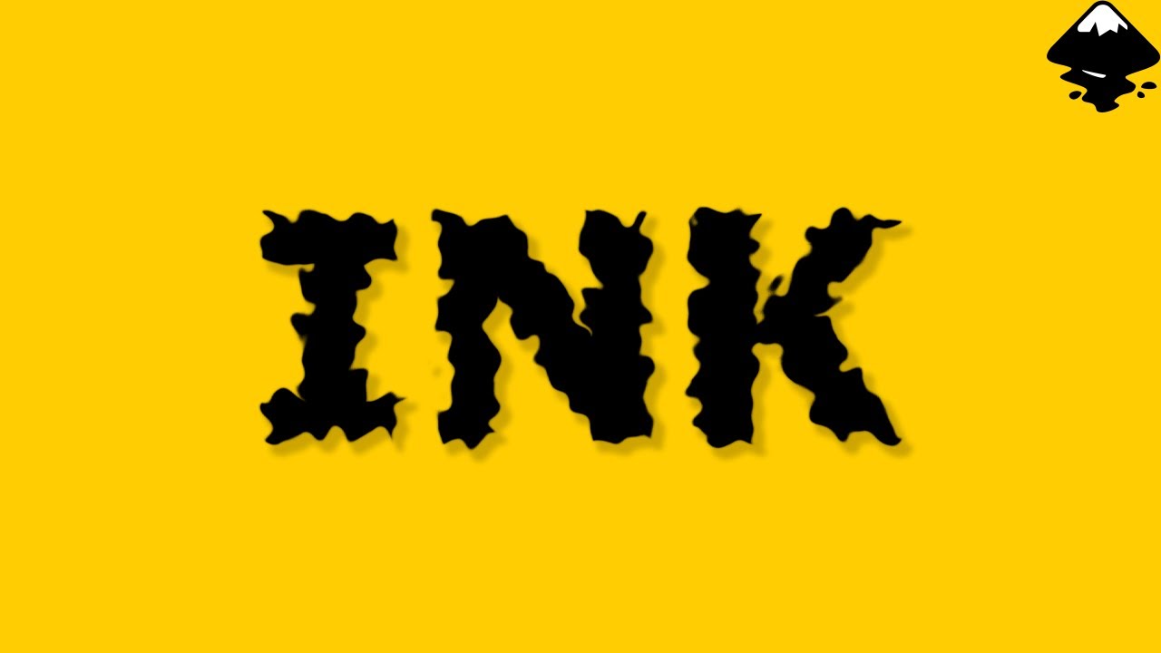 How to create an Ink Text Effect in Inkscape - YouTube