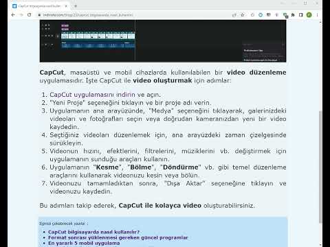 CapCut bilgisayarda nasıl kullanılır? - indiriste.com