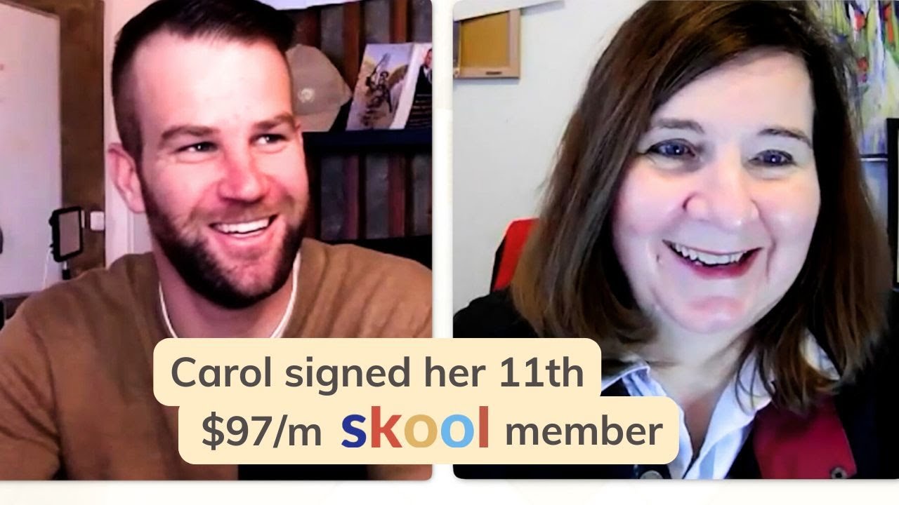 Carol signed 11 members for $97/m into her Skool coaching program - YouTube