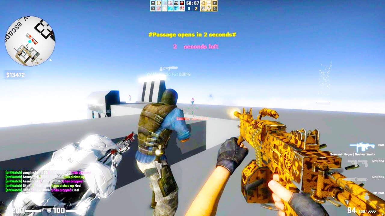Counter Strike Global Offensive - Zombie Escape mod online gameplay on ...