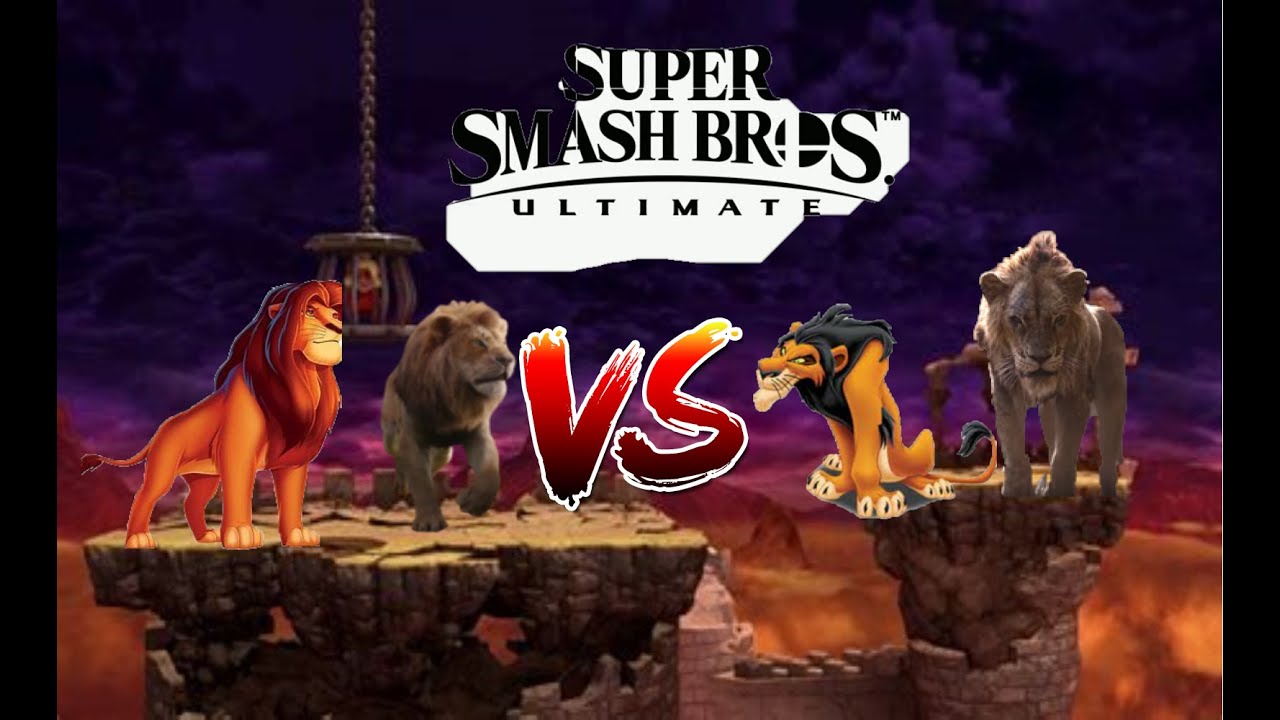 Super Smash Bros Ultimate Simba And Simba (LA) Vs Scar And Scar (LA ...