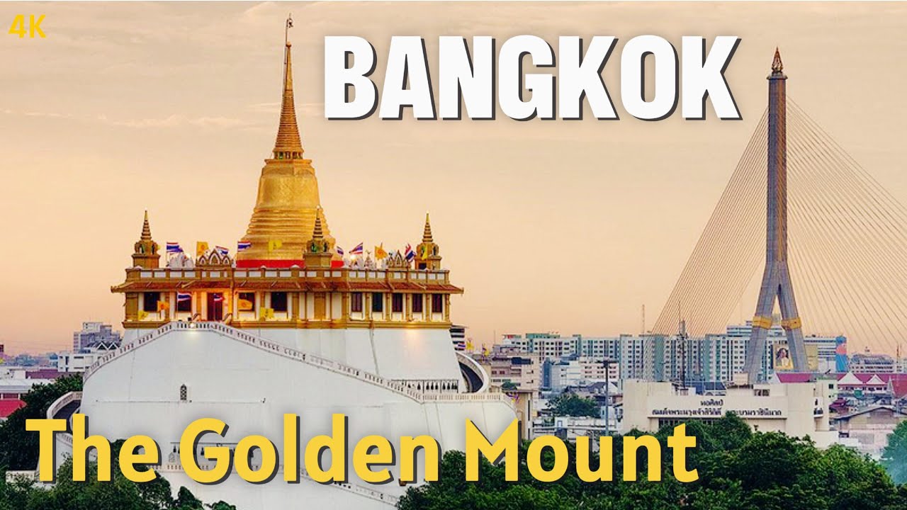🏯4K Walking Around The Golden Mount | Stunning Views of Bangkok! เดินชม ...