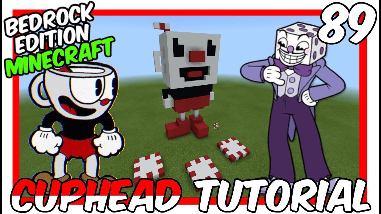 How To Build A Cuphead 3D Statue [Minecraft Bedrock Edition] - YouTube