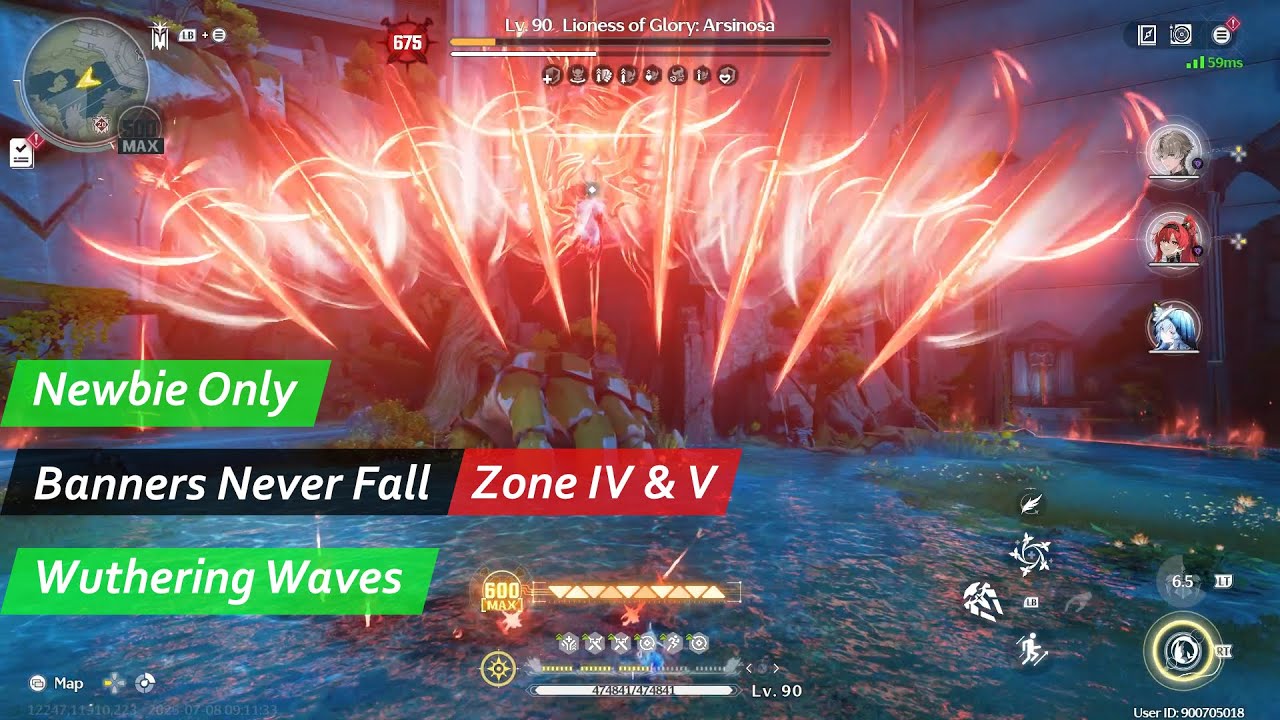 Newbie, try Banners Never Fall Zone IV & V Wuthering Waves ft. Xiangli ...