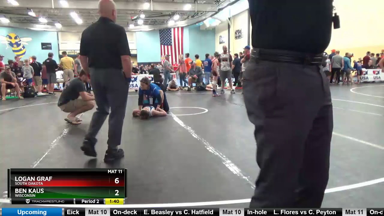Schoolboy 87 Logan Graf South Dakota Vs Ben Kaus Wisconsin - YouTube