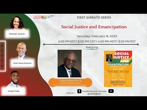 ORCM PRESENTS: Social Justice and Emancipation Featuring Dr. Calvin ...