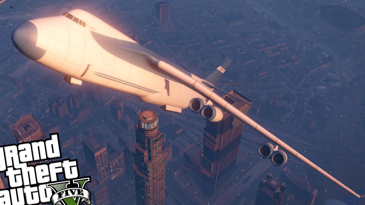 GTA 5 PC - WORLDS BIGGEST CARGO PLANE MOD (5x Bigger Cargo Plane) - YouTube