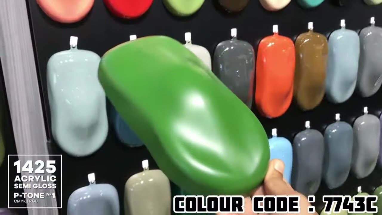 Aikka Pantone 7743C Colour for car Spray Painting - 7743C - YouTube