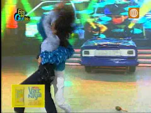 Nicola Porcella y David Villanueva se convirtieron en Shrek y en 'La máscara'