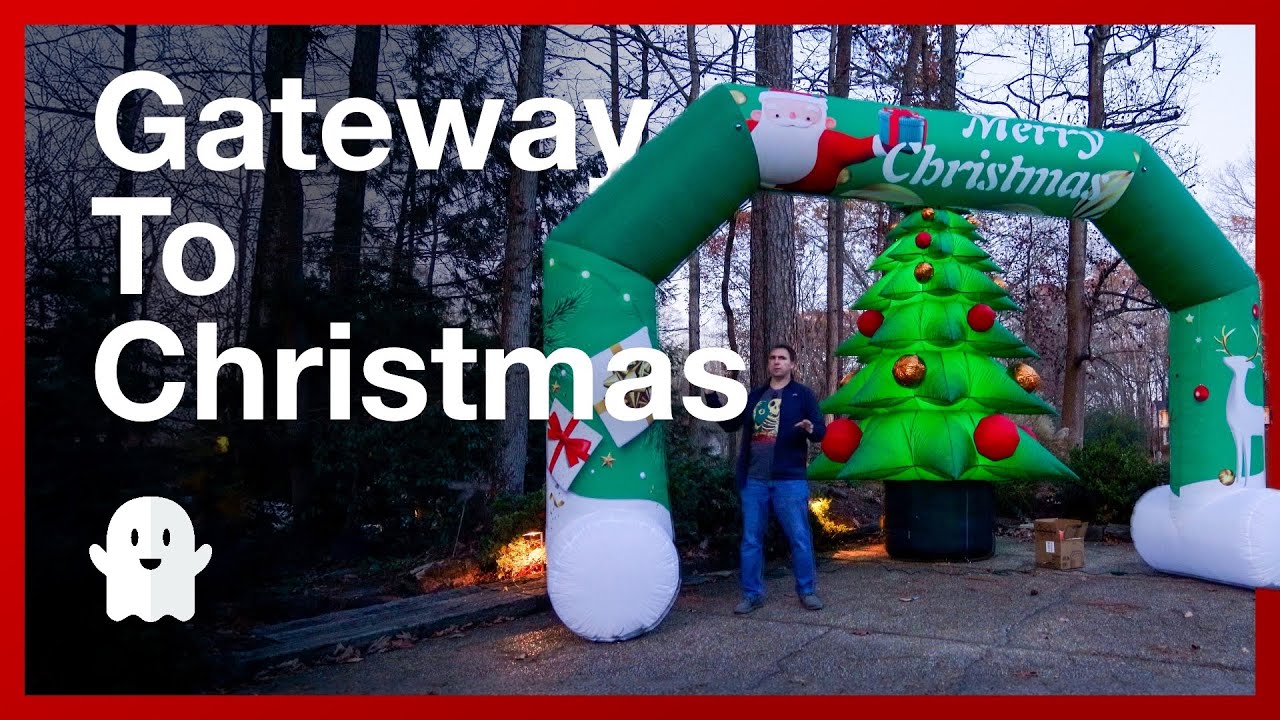 Huge REVERSIBLE Christmas 🎄 & New Year Inflatable Archway by Ozis ...