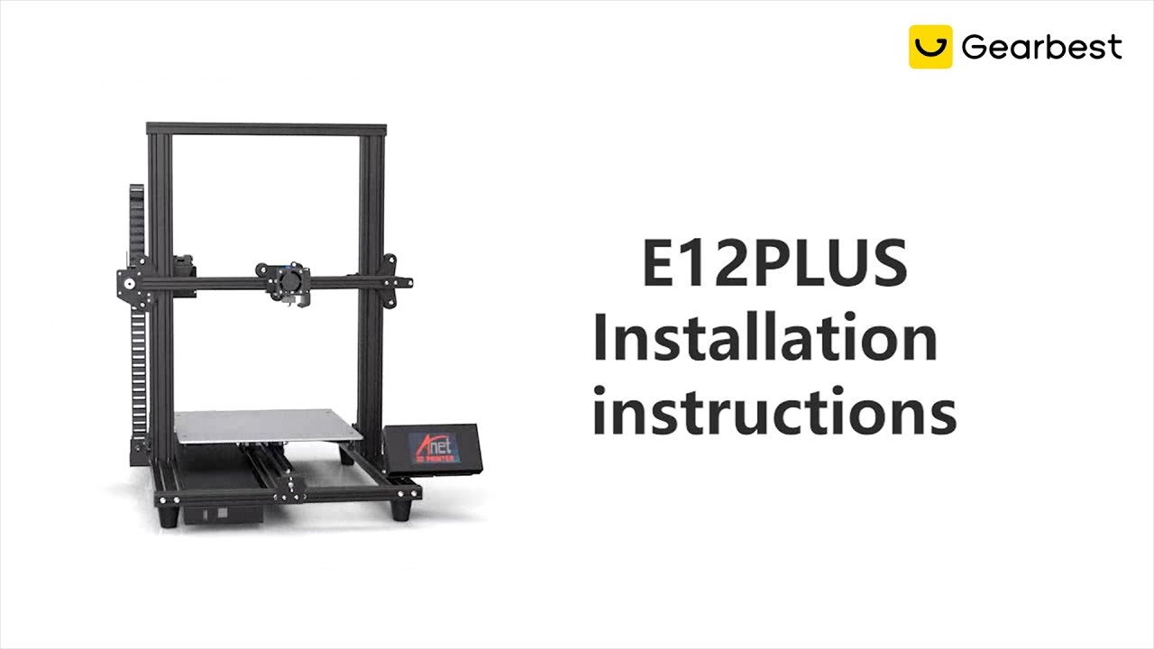 Anet E12 PLUS 3D Printer Quick Assembly Filament Detection - Gearbest ...