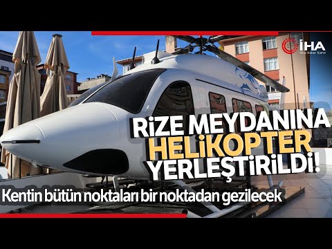 Şehrin Ortasındaki Helikopter Görenleri Şaşırtıyor