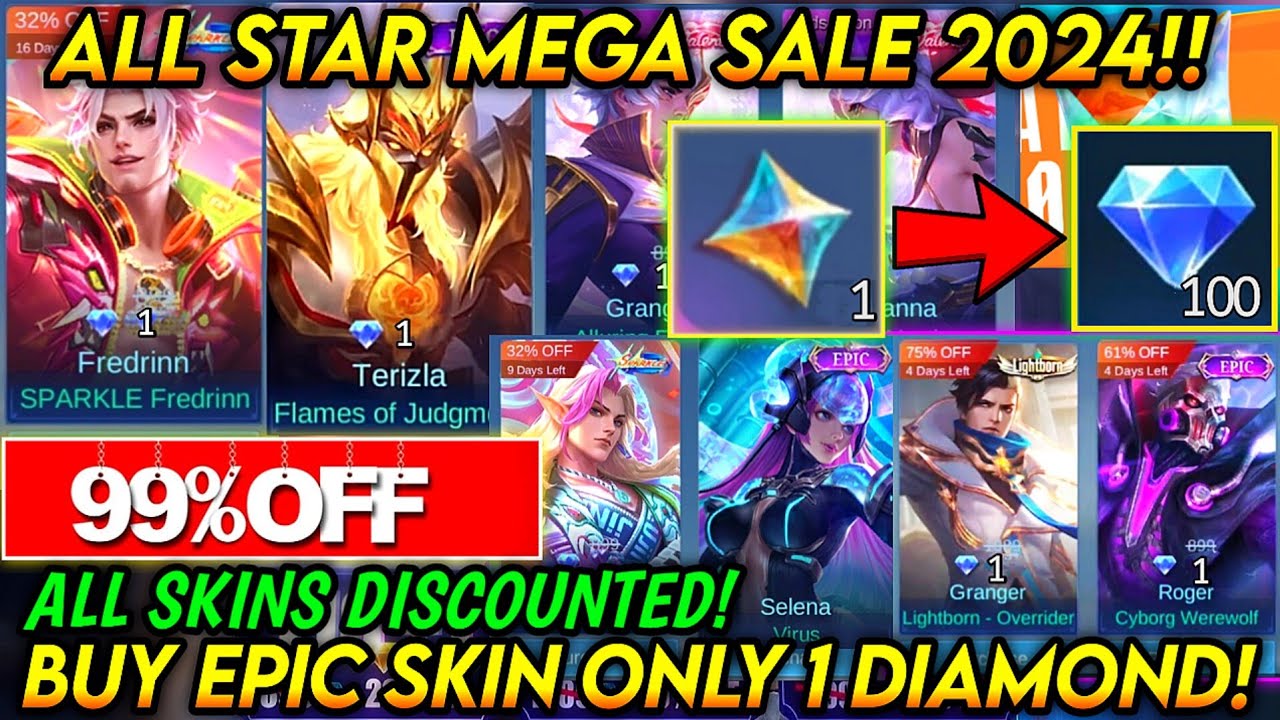 HOW MANY PROMO DIAMONDS TO BUY EPIC/LIMITED SKIN? MEGA SALE ALL START ...