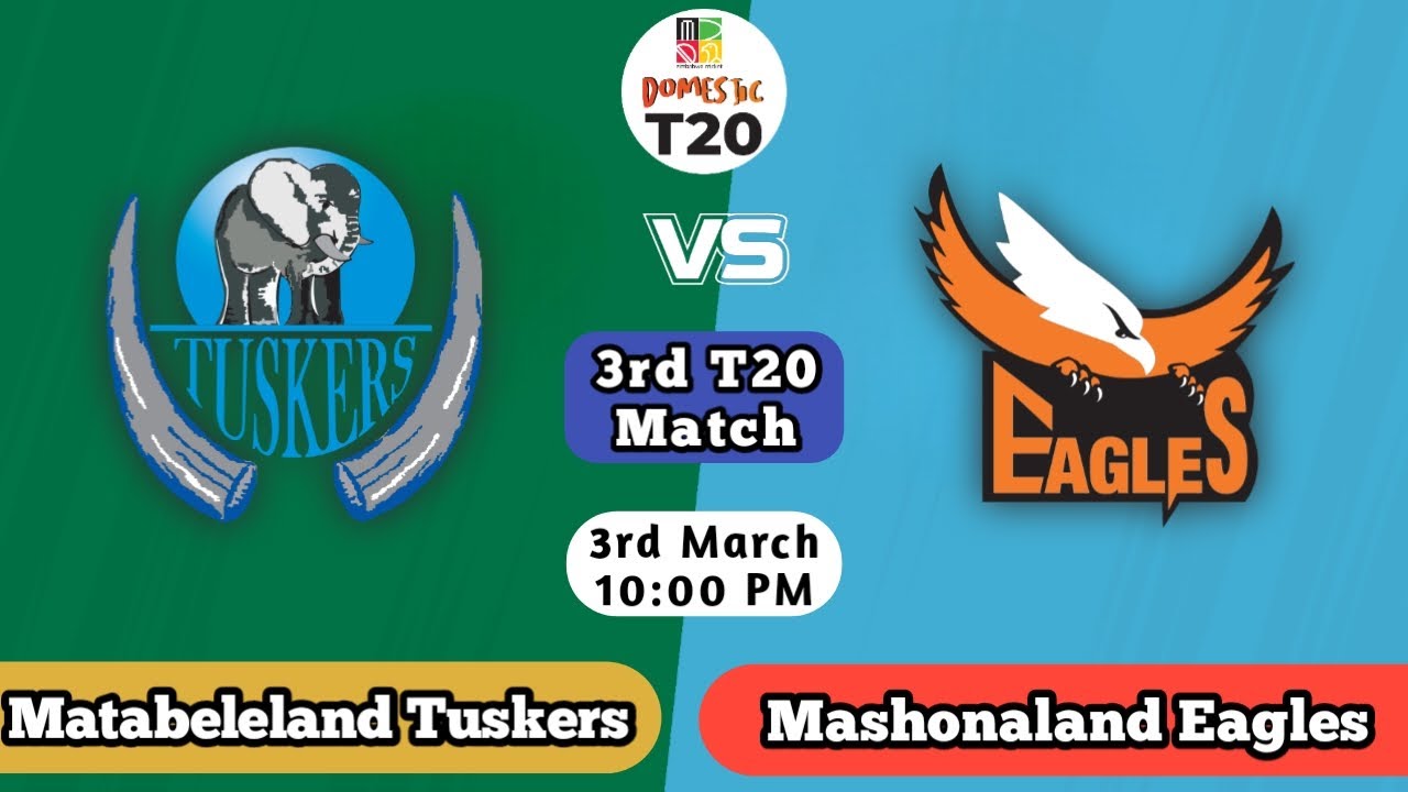 Matabeleland Tuskers vs Mashonaland Eagles | MAT v ME | Zimbabwe ...