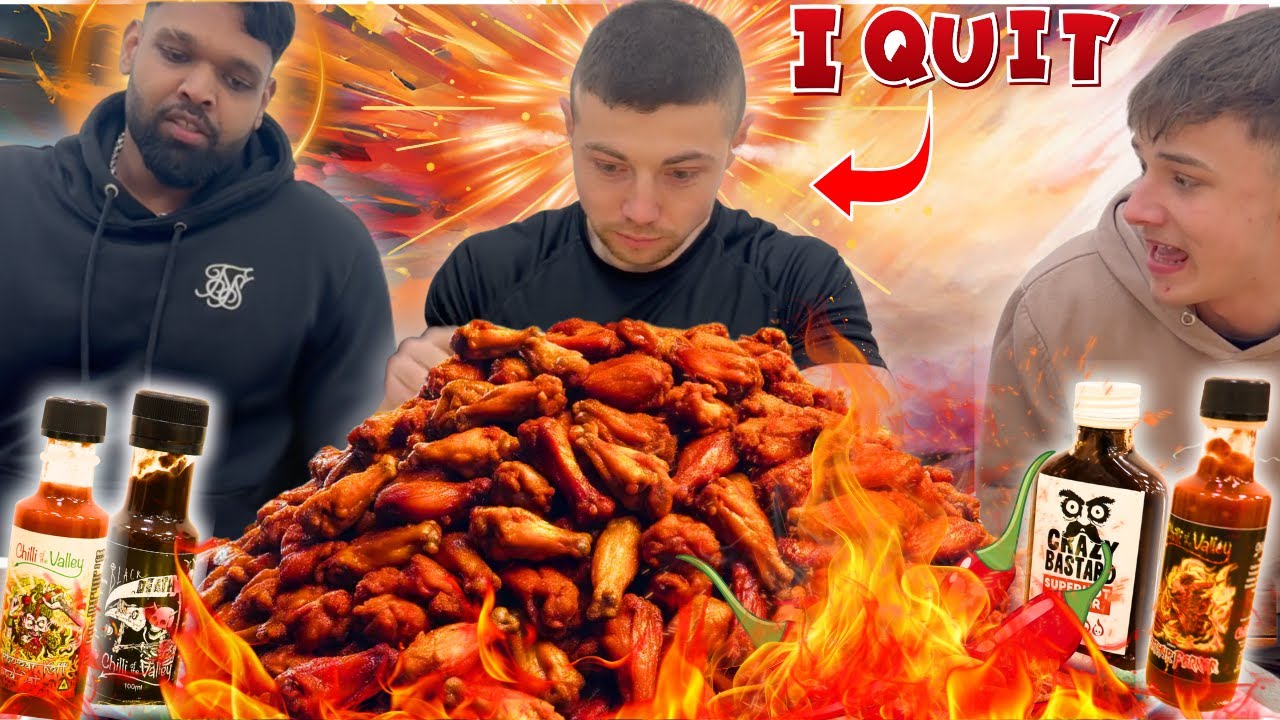ULTIMATE HOT WING CHALLENGE!!! - YouTube