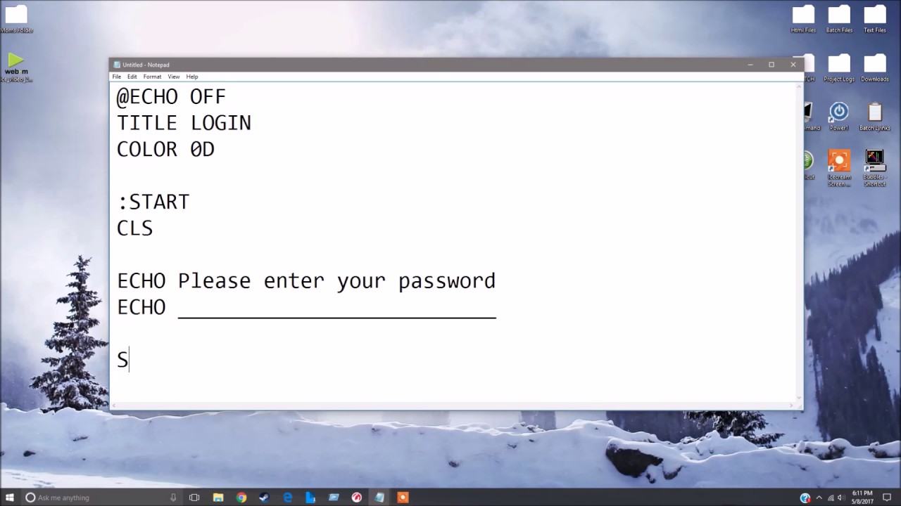 How To Make A Batch File Login System YouTube how-to-make-a-batch-file-login-system-youtube
