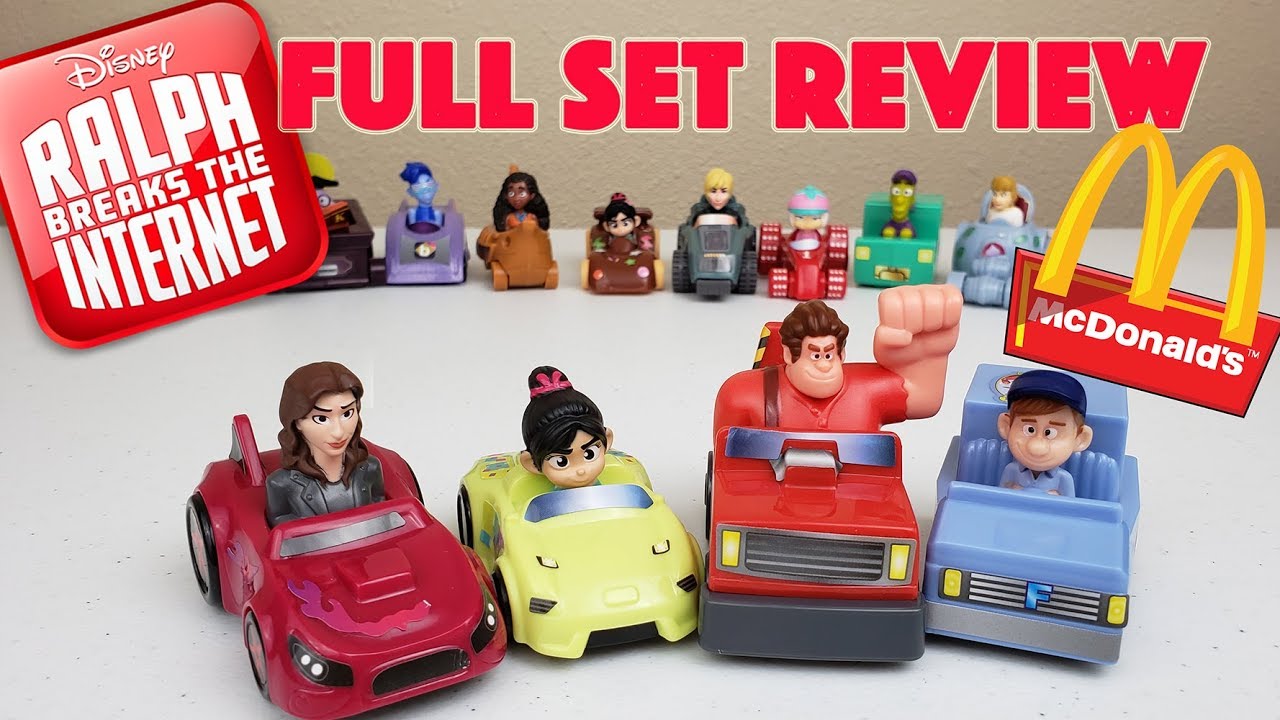 McDonald's FULL SET Ralph Breaks the Internet Happy Meal Toy review ...