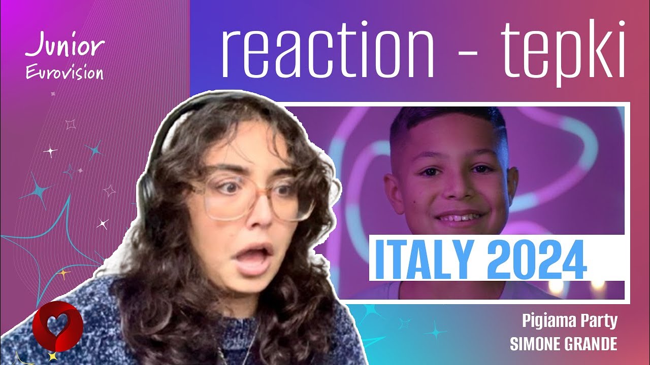 REACTION • Simone Grande - Pigiama Party (Junior Eurovision 2024 🇮🇹 ...