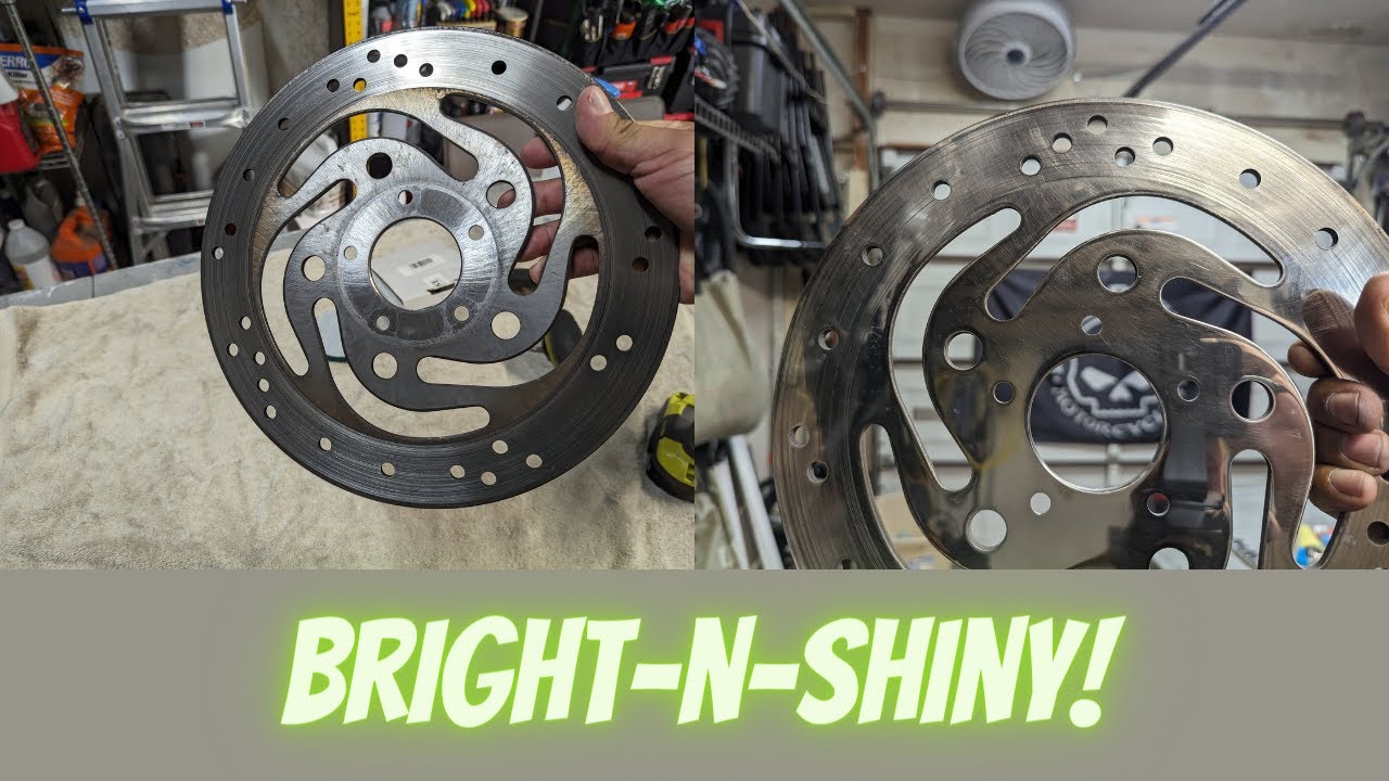 How to refinish stock rotors to a mirror finish - YouTube