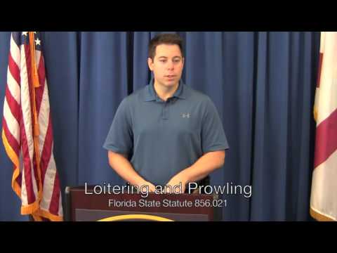Loitering and Prowling Arrest - YouTube