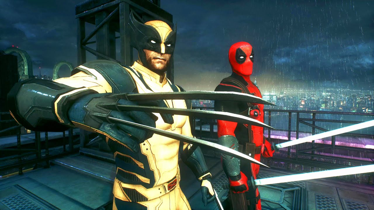 Batman Arkham Knight: Deadpool and Wolverine Mod Gameplay - YouTube