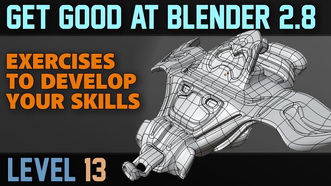 Beginner Exercises | Part 13 | Hard Surface Modelling | Space Ship ...