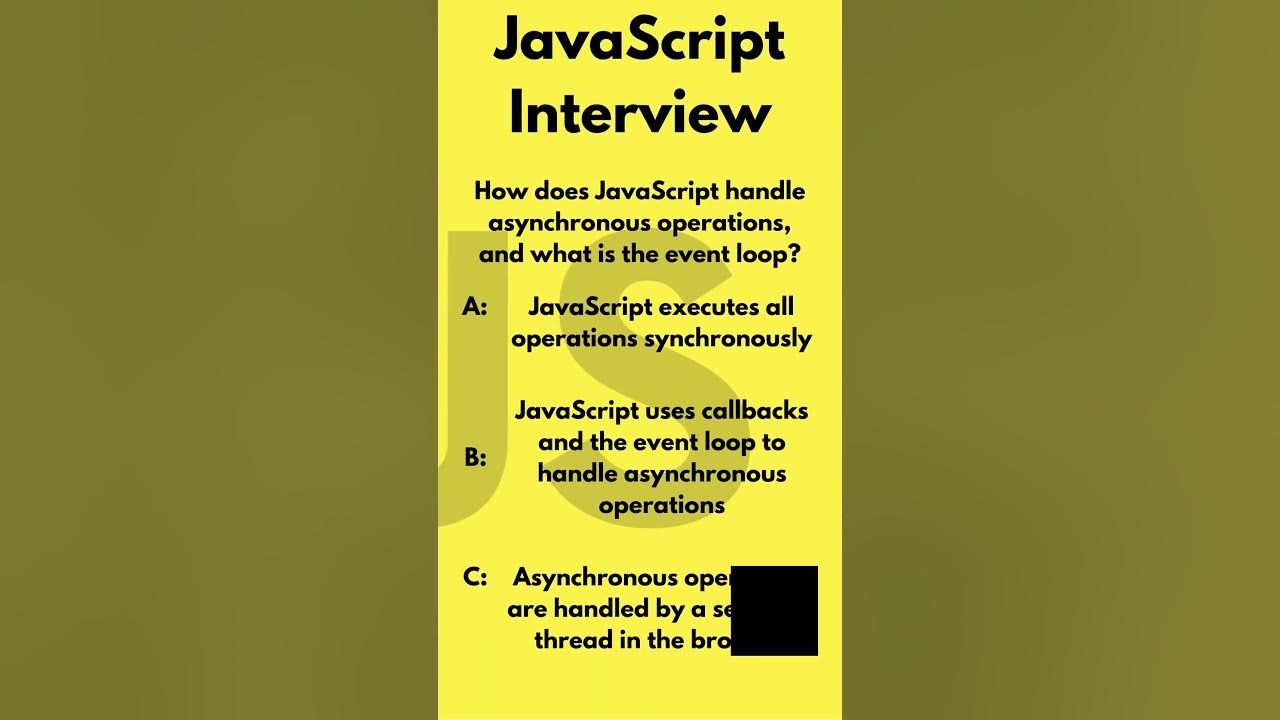 Javascript Interview Question What Is The Event Loop π Javascript Coding Shorts Youtube