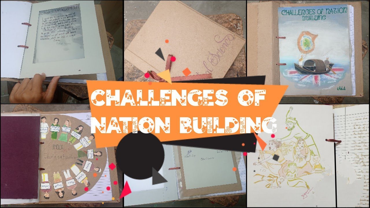 Political project on topic Challenges of National Building | Class 12 ...
