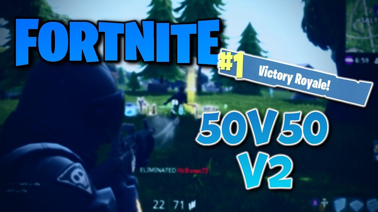 NEW 50V50 V2 FORTNITE WIN!!! - YouTube