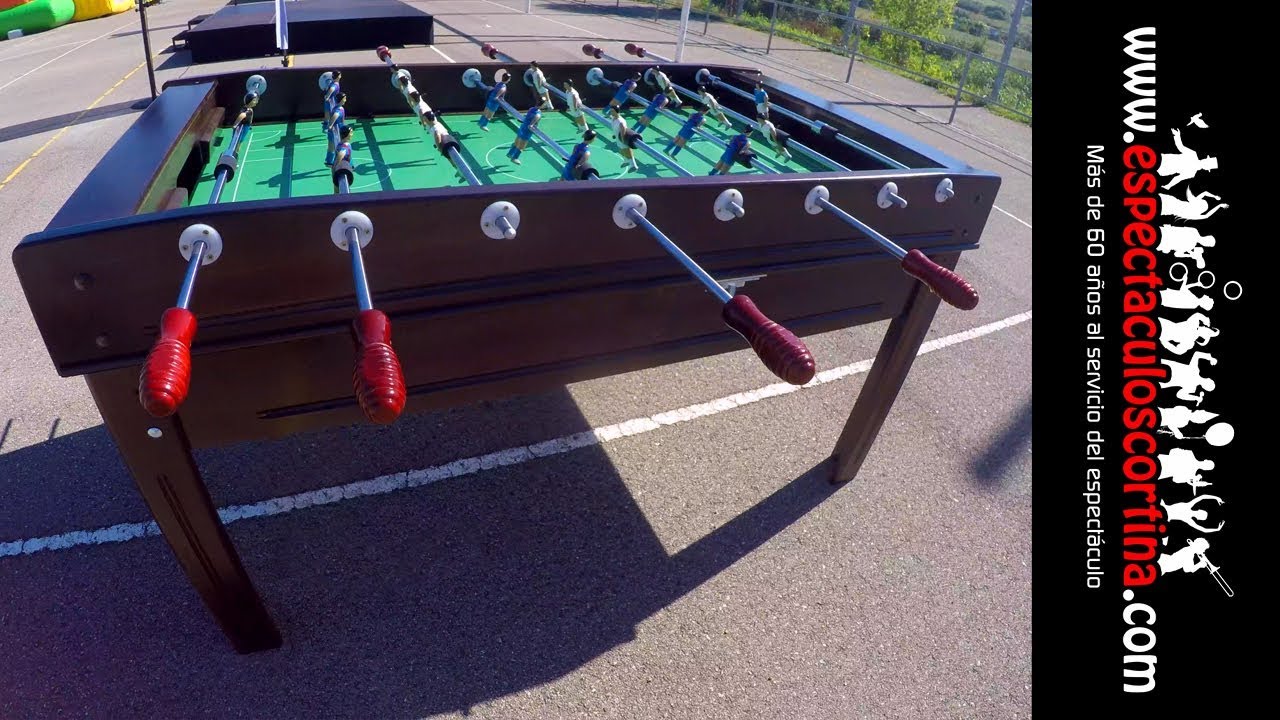 Alquiler Futbolines Barcelona - Futbolín Para Fiestas y Eventos - YouTube