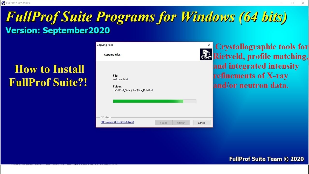 FullProf Suite Program for Windows - YouTube