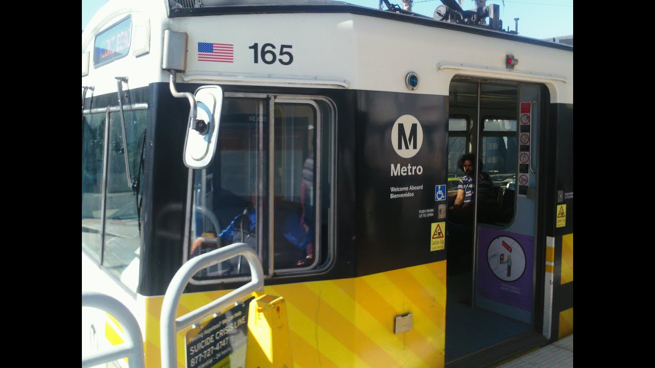 Ridin Los Angeles Metro Blue Line-Compton Sta to 103 str/ Watts Towers ...