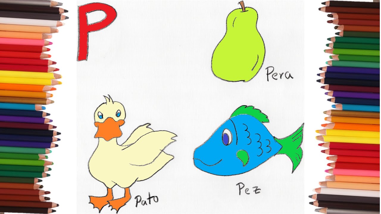 Dibujos con la P paso a paso y MUY FACIL - YouTube