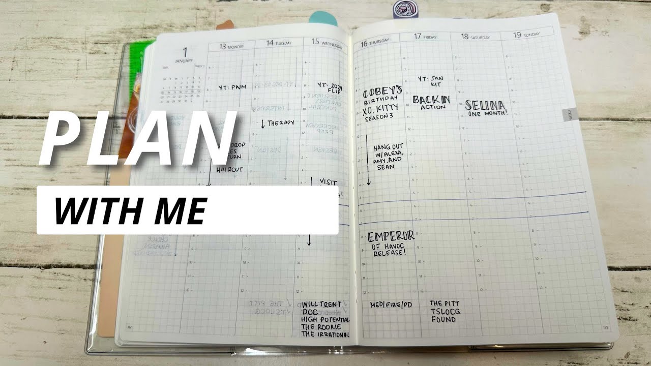 Plan with Me // January 13 - 19, 2025 // NFD B6 Journey Planner - YouTube