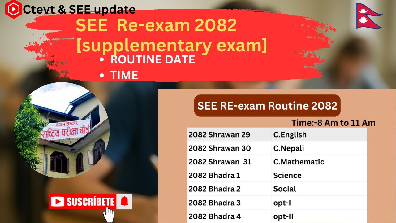 SEE ReExam Routine 2082l SEE supplementary exam 2082 routine l Purak ...